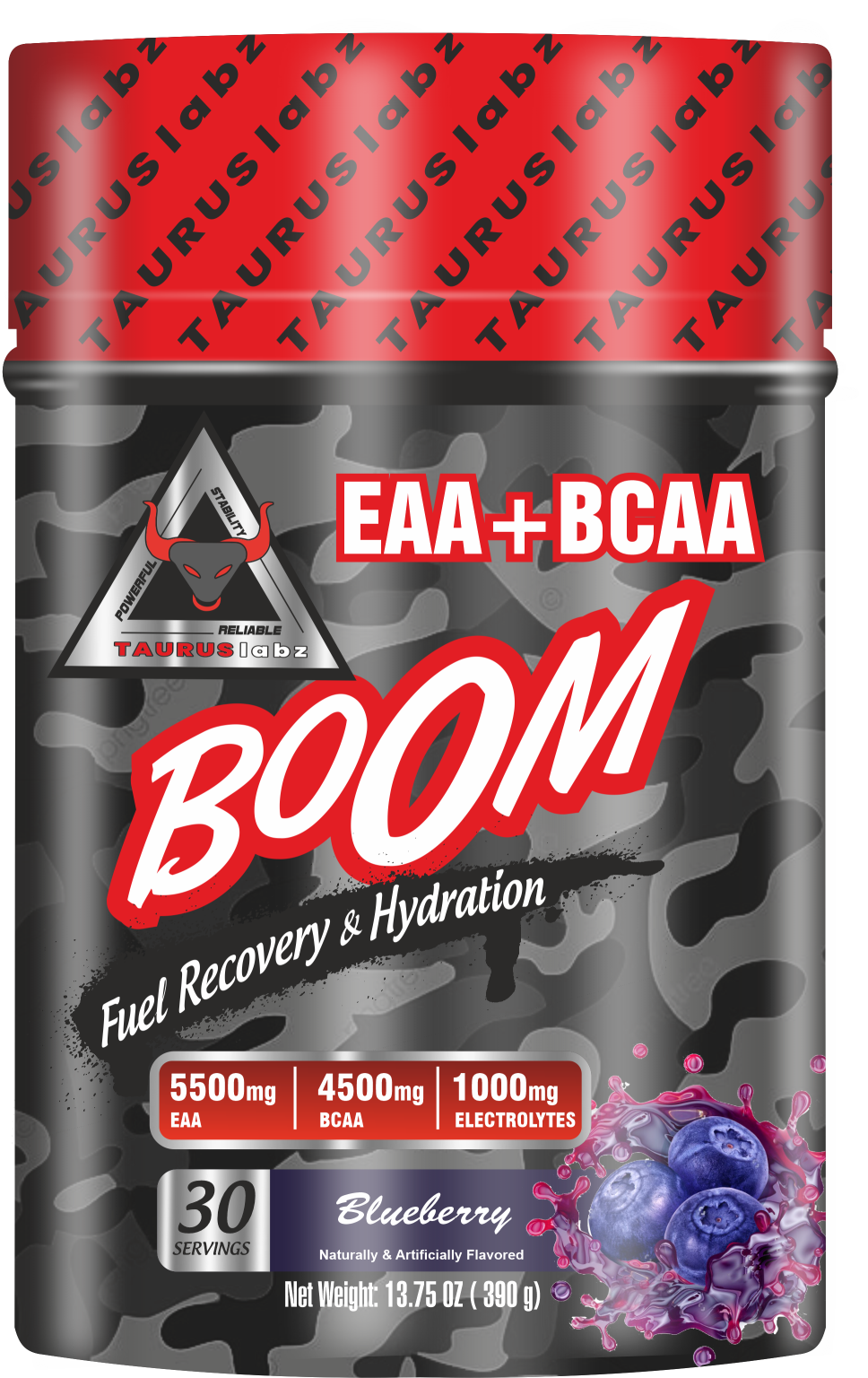 BOOM EAA + BCAA FINAL - Blueberry - tauruslabz